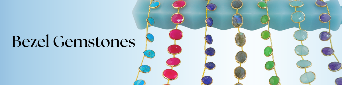 Gemstone Bezel Findings | Sterling Silver Gold Plated for Jewelry Making
